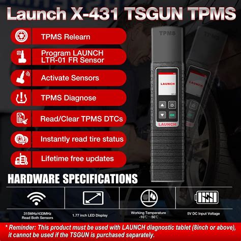 X 431 Launch X431 Ts Tpms Pressure Inspection Tool Sensor Activator Proging Tpm Tools