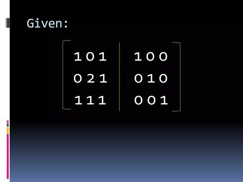 inverse matrix part 3 pptx