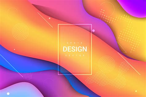 액체 색상 배경 디자인입니다 유체 그라데이션 도형 컴포지션입니다 미래 지향적 인 디자인 포스터 0명에 대한 스톡 벡터 아트 및 기타 이미지 Istock