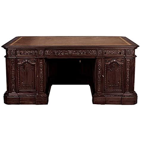 Oval Office Presidents Hms Resolute Desk Authentic Mahogany Replica