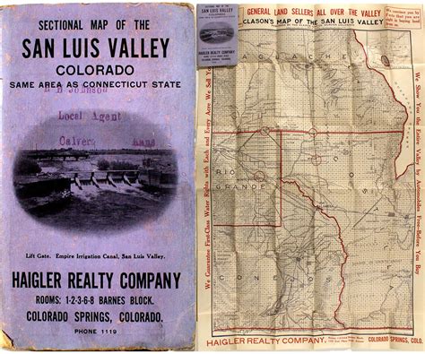 Sectional Map Of The San Luis Valley