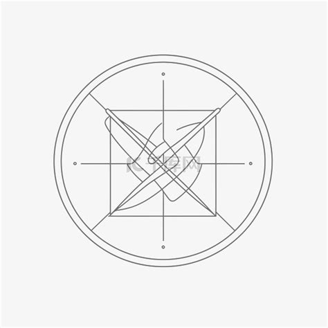 白色五角星的轮廓设计 向量素材图片免费下载 千库网