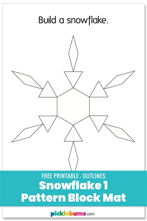 Free Printable Winter Pattern Block Mats Picklebums