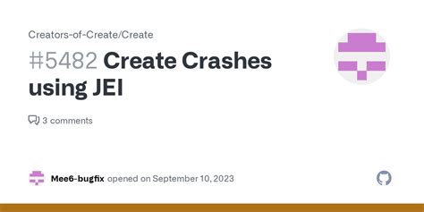 Create Crashes Using Jei · Issue 5482 · Creators Of Createcreate · Github