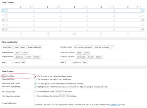 Headings Tables Web Central