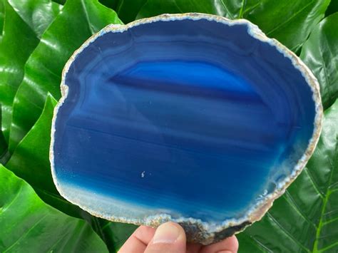 Double Sided Polished Sliced Agate Free Stand From Brazil Agate Stone