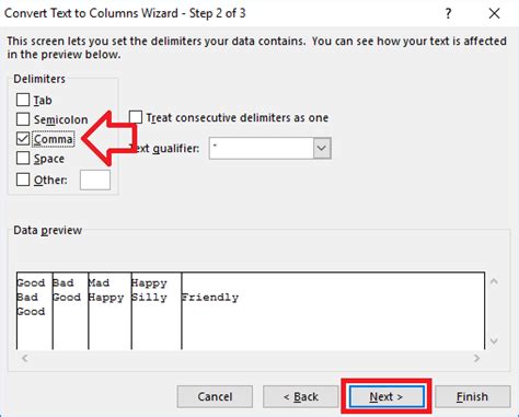 excel 2013 2016 how to split comma separated values into columns it