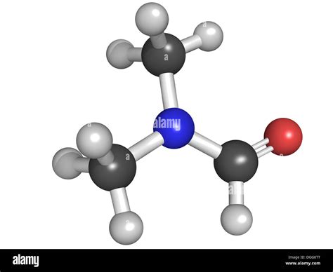 Dimethylformamide Dmf Molecule Chemical Structure Dmf Is A Commonly Used Solvent In