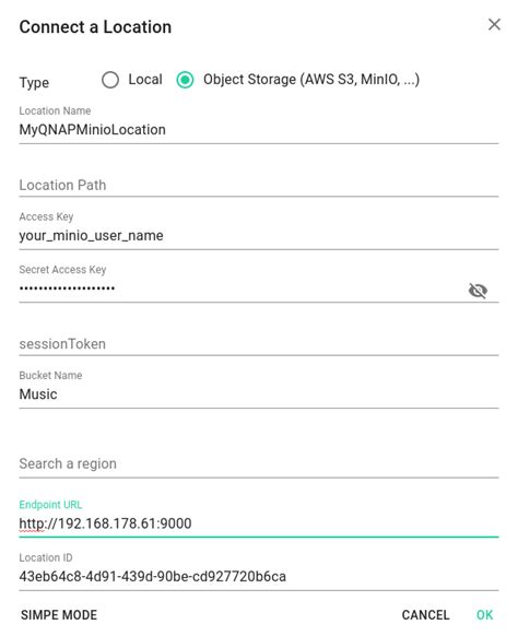 MinIO Buckets Hosted On NAS Server TagSpaces Docs