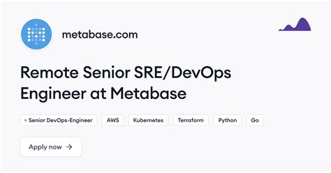 Metabase Hiring Senior Sredevops Engineer • Remote Work From Home Himalayas