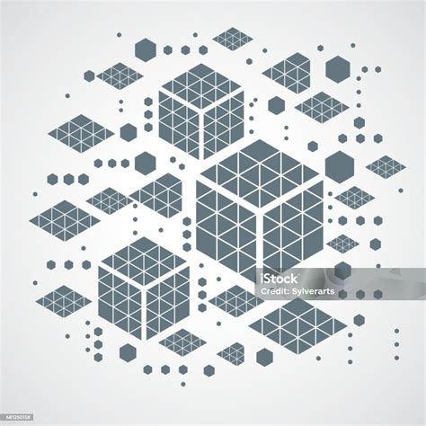 벡터 바우하우스 복고풍 스타일에서 만든 추상 회색 배경 현대 기하학적 구성 템플릿 및 레이아웃으로 사용할 수 있습니다 공학 기술 벽지 넓어짐으로 만든 0명에 대한 스톡 벡터