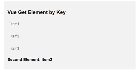 Vue Get Element By Key Vue Js Example
