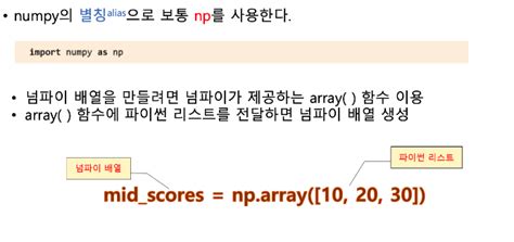 Python Numpy 리스트
