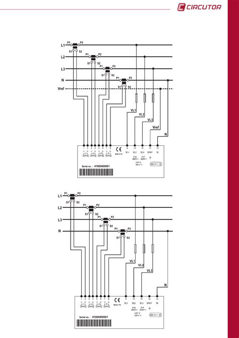 6 Measuring Input Connection Diagrams 1 4 Ct And 5 Voltage References 2 4 Ct And 4 Voltage