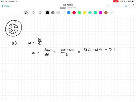 solved a wheel starts from rest and rotates with constant angular