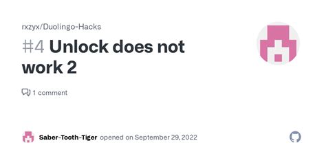 Unlock Does Not Work Issue Rxzyx Duolingo Hacks GitHub