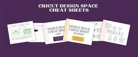 Cricut Design Space Cheat Sheets Cricut Beginner Tips And Tricks Etsy