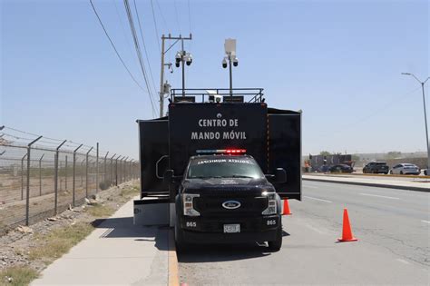 Coloca Sspm Centro De Mando Móvil En Inmediaciones Del Aeropuerto