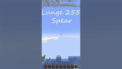 How Far Can A Lunge 255 Spear Go In Minecraft Youtube