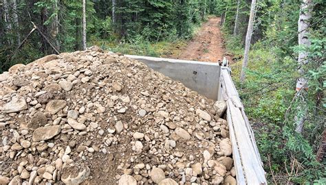 Gravel Roads Construction Forest Wooded Or Remote Areas