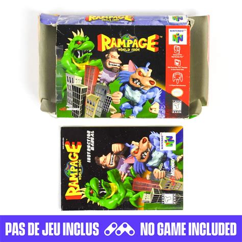Rampage World Tour Box Nintendo 64 N64 Retromtl