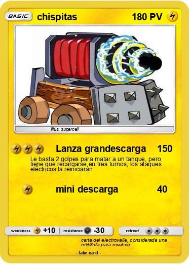 Pokémon Chispitas 13 13 Lanza Grandescarga Mi Carta Pokémon