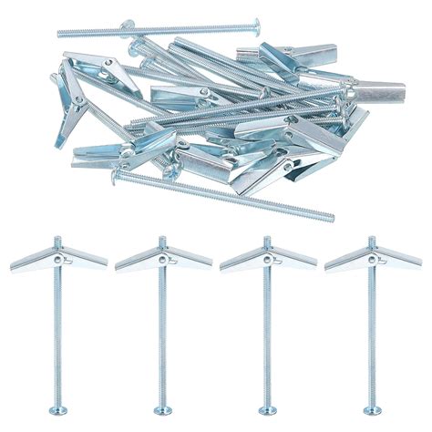 Uxcell 5pack Spring Toggle Bolt Anchors 1 8x3 Male Thread Spring