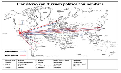 Comercio Exterior Mapa De Exportaciones E Importaciones De Mexico A
