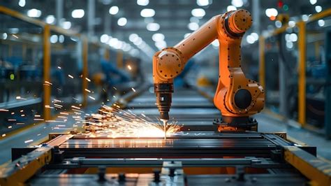Premium Photo Robots In Factories Efficiently And Precisely Perform Automated Welding In