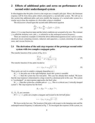 Effects Of Poles And Zeros Affect Control System PDF Physics Science