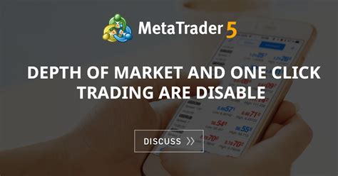 Depth Of Market And One Click Trading Are Disable Trading Tools General Mql5 Programming Forum