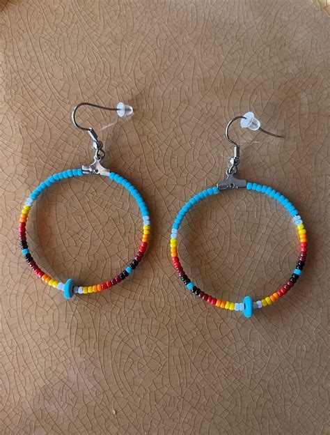 Seed Bead Earrings Etsy
