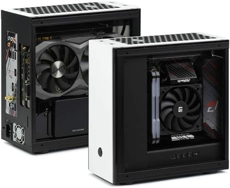 Geeek A30 V20 Mini Itx Case Matte Black Chassis Clear Windows Bigamart