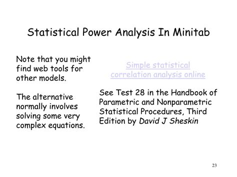 Ppt Statistical Power And Sample Size Calculations Powerpoint