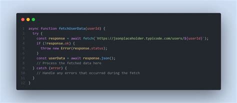 Javascript Codingtips Fetchapi Errorhandling Coding Share
