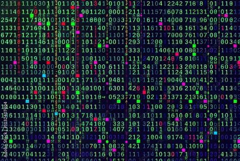 code mosaic a colorful mosaic style matrix with pixelated code p stock