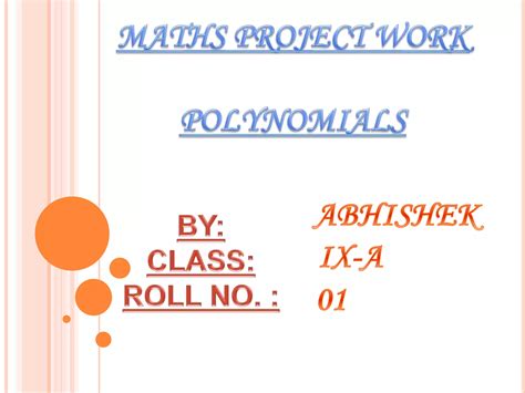 Polynomials Ppt