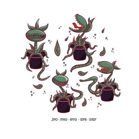 Venus Flytrap Svg Halloween Decor Monster Plant Plant Halloween Svg Etsy
