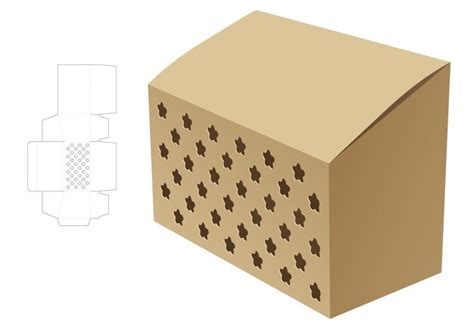 포장 상자 다이 컷 템플릿 및 3d 모형 프리미엄 벡터 포장 상자 다이 컷 템플릿 및 3d 모형 프리미엄 벡터