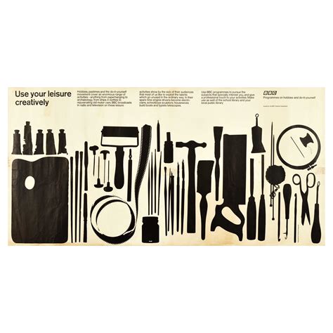 Original Vintage Poster Bbc Programmes On Hobbies Diy Radio Tv Art