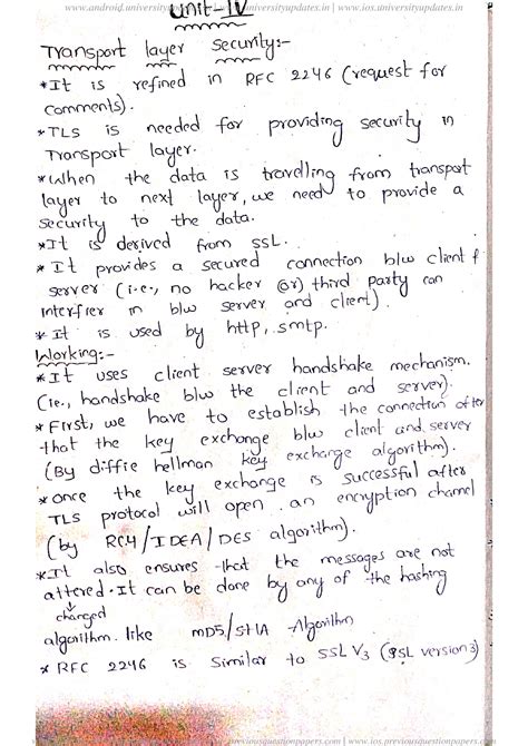 CNS Unit 4 Cryptography Network Security Studocu