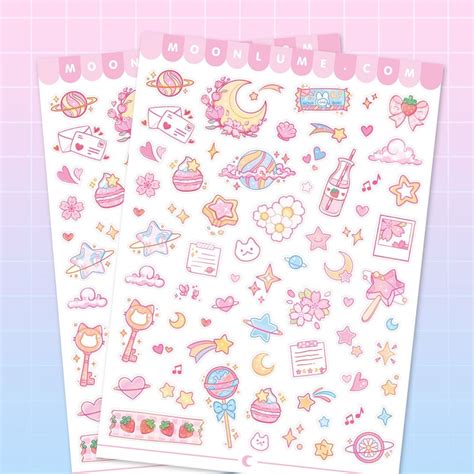 Pink Sticker Aesthetic Etsy