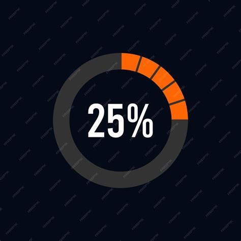 원형 다이어그램 원형 차트 인포그래픽 요소 로드 진행률 벡터 그림 프리미엄 벡터