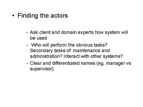 Use Case Modeling USE CASE MODELLING A Use