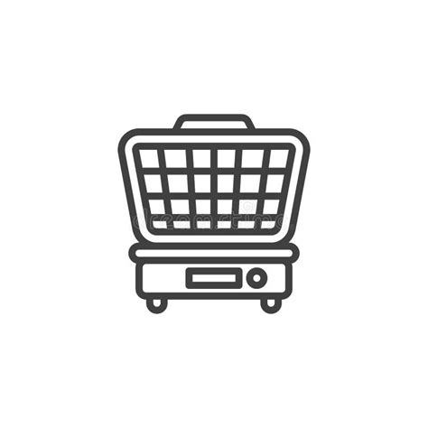 Grill Line Icon Concept Grill Flat Vector Symbol Sign Outline