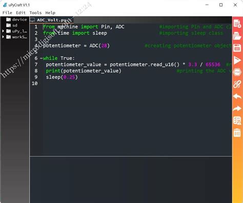 Analog To Digital Conversion Raspberry Pi Pico Adc Tutorial With