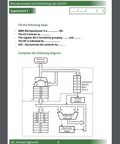 Solved Microprocessor And Interfacing Lab CPE Experiment Chegg