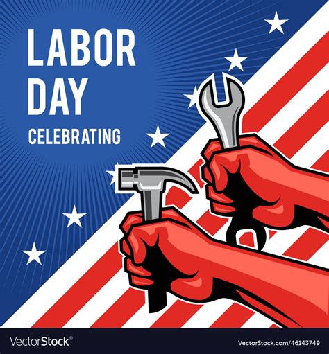Labor Day Royalty Free Vector Image Vectorstock