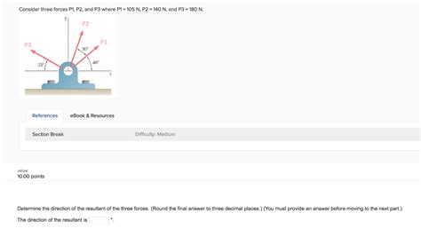 Solved Consider Three Forces P1 P2 And P3 Where P1 05 N