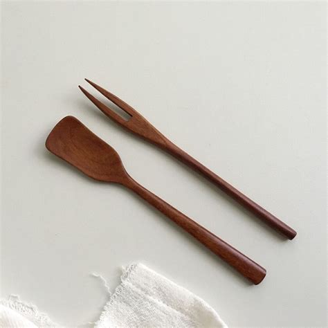 요거트스푼 나무포크 우드스푼 캠핑 피크닉 감도 깊은 취향 셀렉트샵 29cm